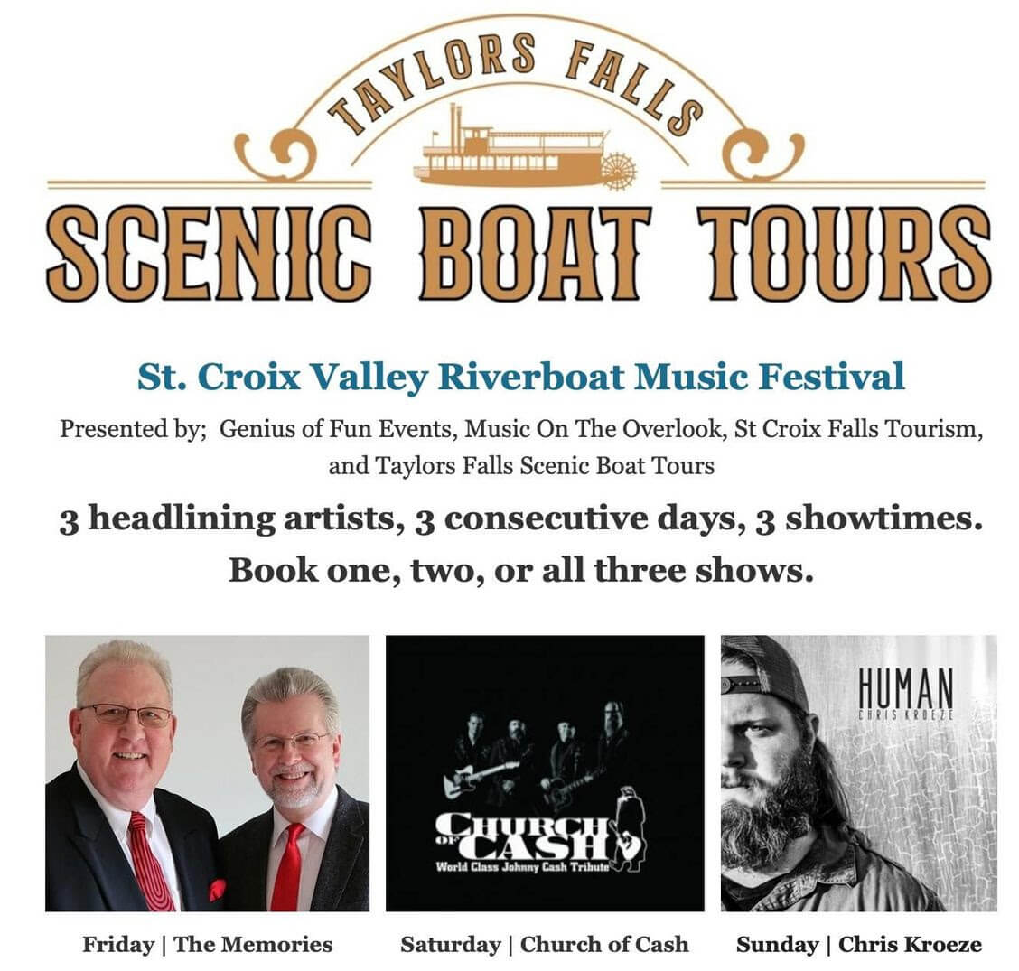 TAYLORS FALLS BOAT TOURS | St Croix Riverboat Music Festival - Field ...